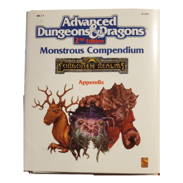 AD&D 2nd Edition: Monstrous Compendium Forgotten Realms Appendix 2125 ...