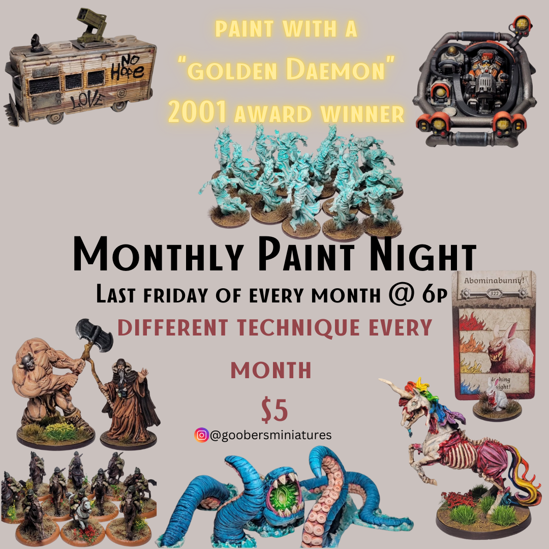 Monthly Paint Night with a "Golden Daemon" Award Winner – The Portal ...