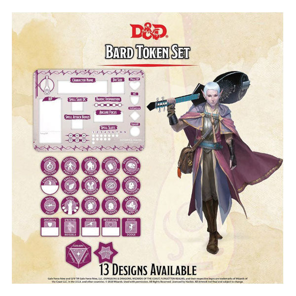 Dungeons & Dragons 5E: Token Set - Bard – The Portal Comics and Gaming