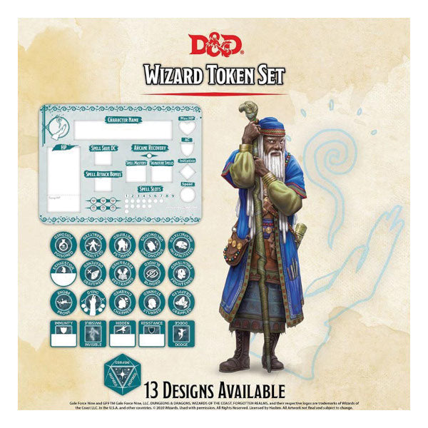 Dungeons & Dragons 5E: Token Set - Wizard – The Portal Comics and Gaming
